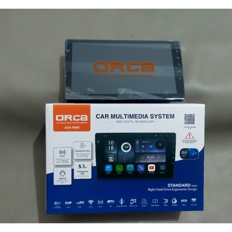 Jual Head Unit Android 9 inch ORCA ADR-9988 STANDARD SERIES Ram 4GB ...