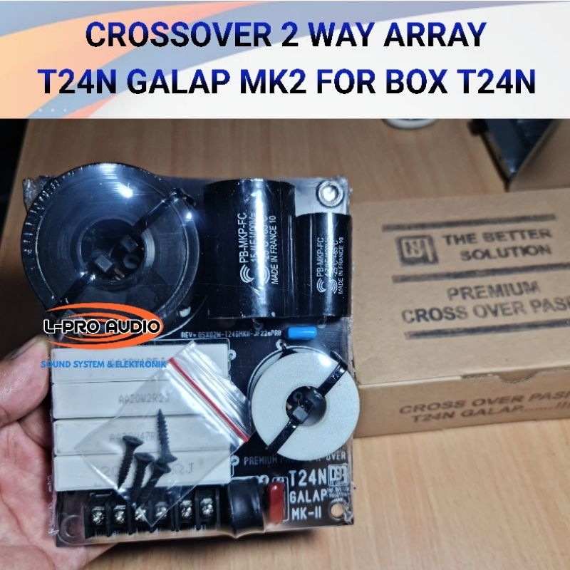 Jual Crossover pasif T24N Kpin dan Solun line array cross T24 2way ...