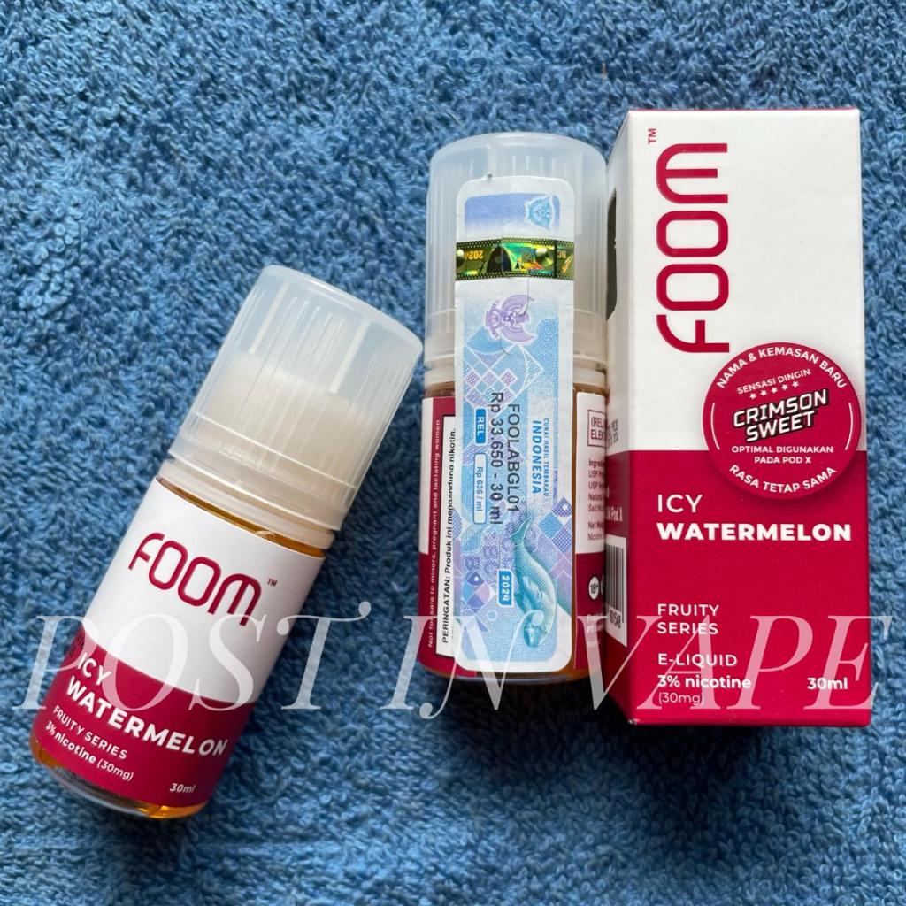 Jual Foom Icy Watermelon 30ml - Crimson Sweet Liquid Fruity Salt Nic ...