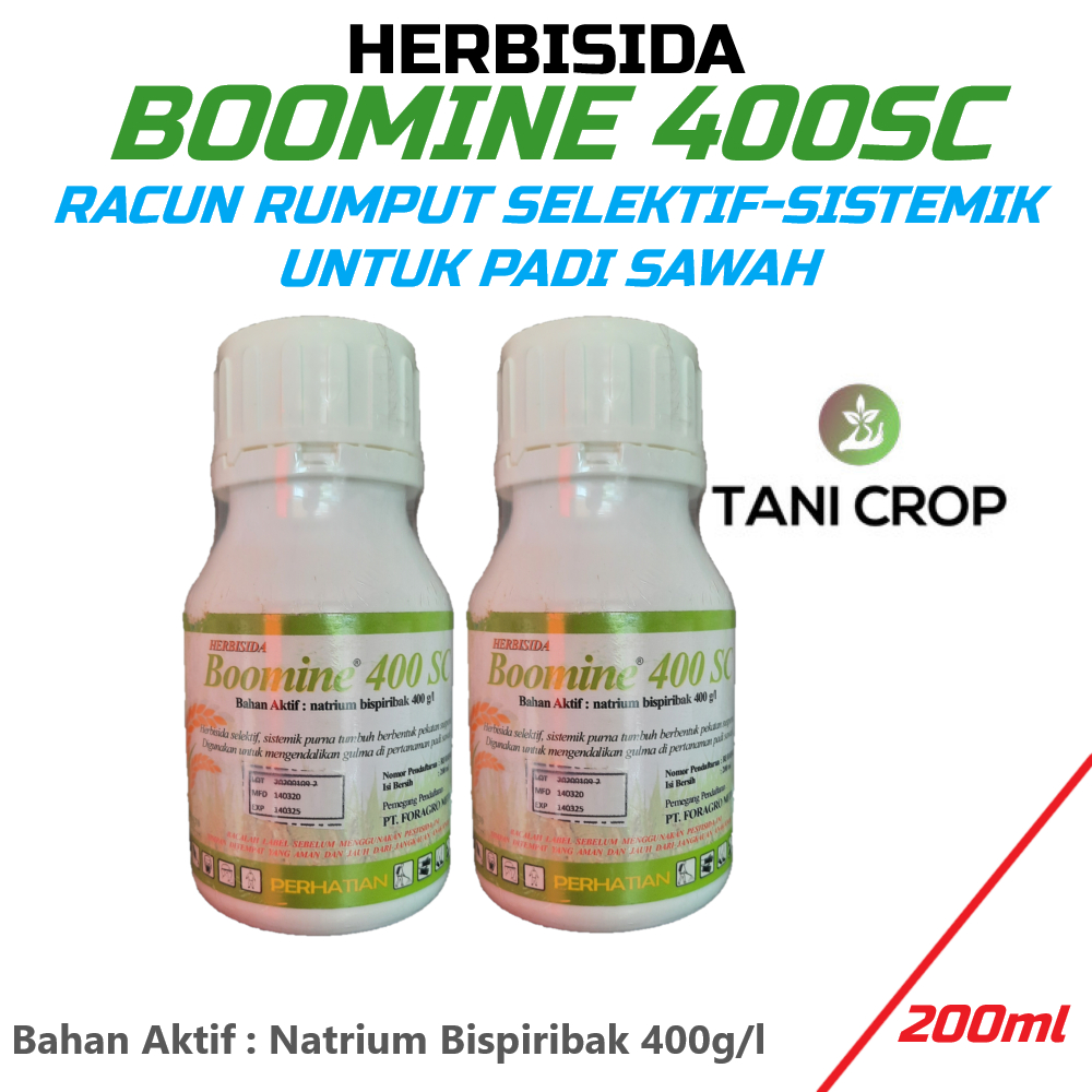 Jual Racun Rumput Padi BOOMINE 400SC 200ml Herbisida ampuh Selektif ...