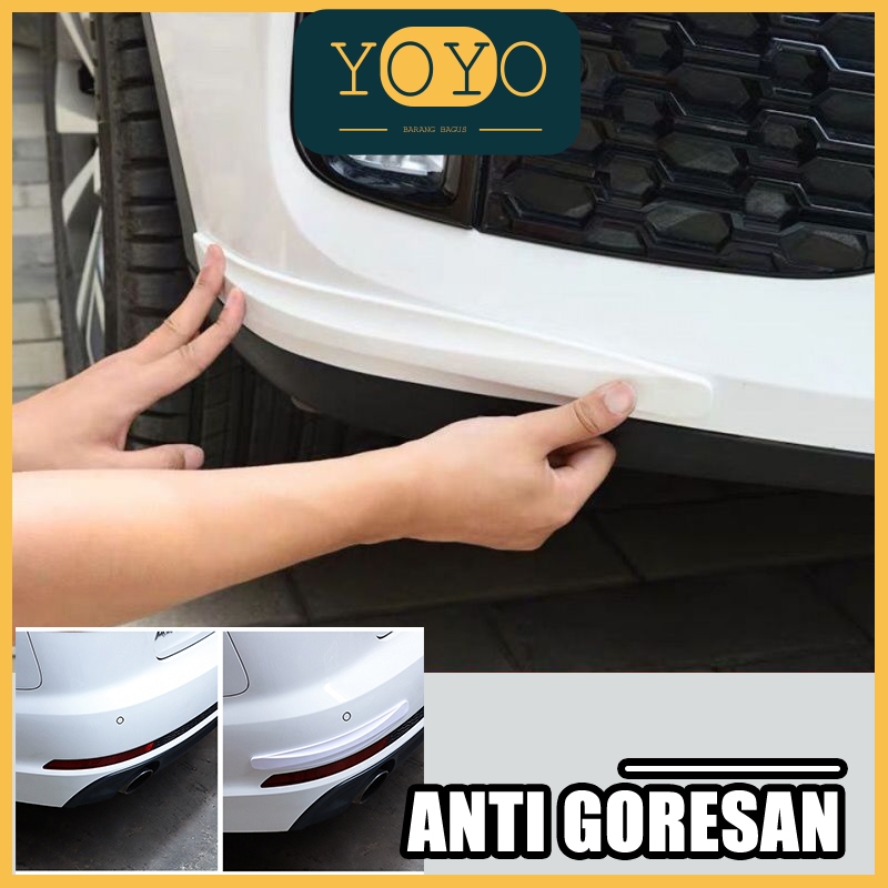 Jual Bumper Guard Carbon Pelindung Bemper Mobil Set 2 Pcs Perlindungan ...