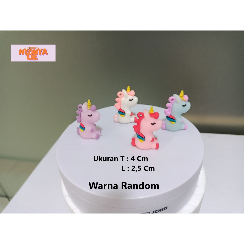 Jual CMU01 Topper Unicorn Miniatur Figure Dekorasi Hiasan Kue Ultah ...
