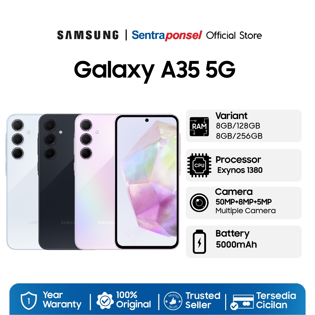 Jual Handphone Samsung Galaxy A35 5G NFC | Shopee Indonesia