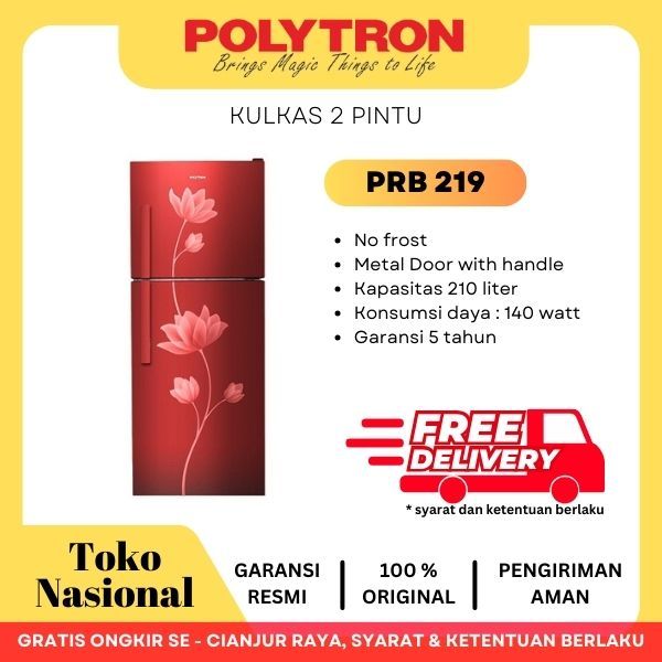 Jual [Cianjur] Kulkas Polytron 2 Pintu PRB 219 | Shopee Indonesia