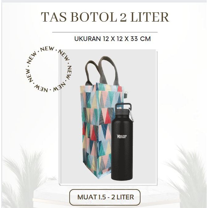 Jual tas untuk botol minum 2 liter - tas botol viral 2l -tas botol ...