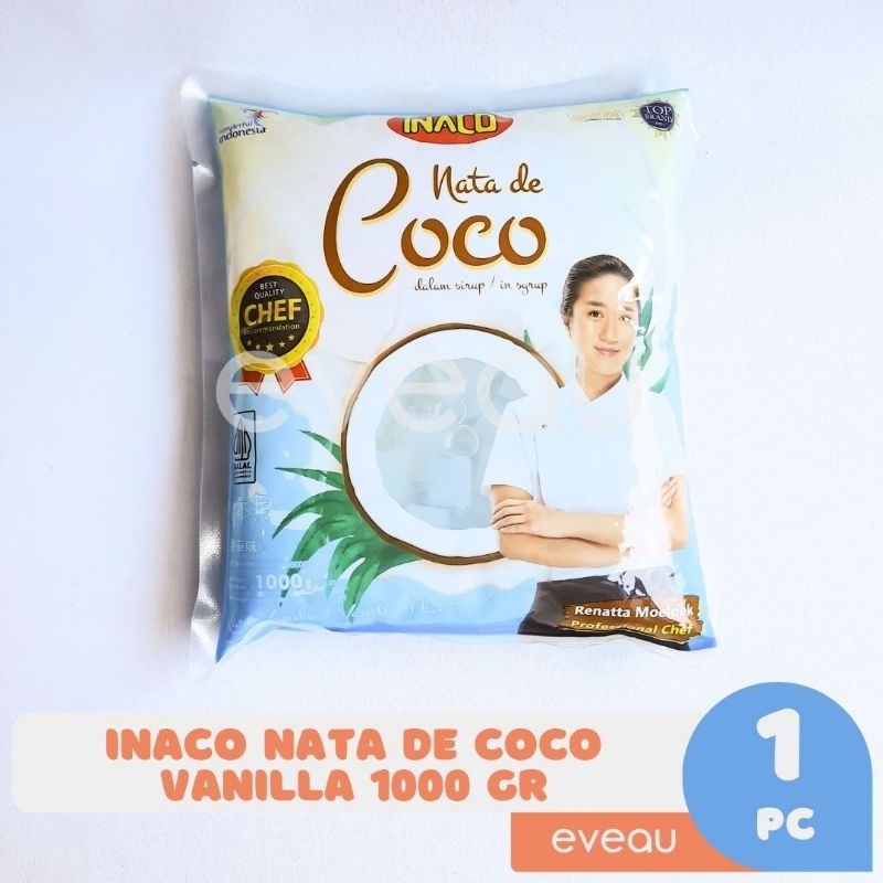 Jual Inaco Nata de Coco 1000 Gram In Syrup Rasa Vanilla | Shopee Indonesia
