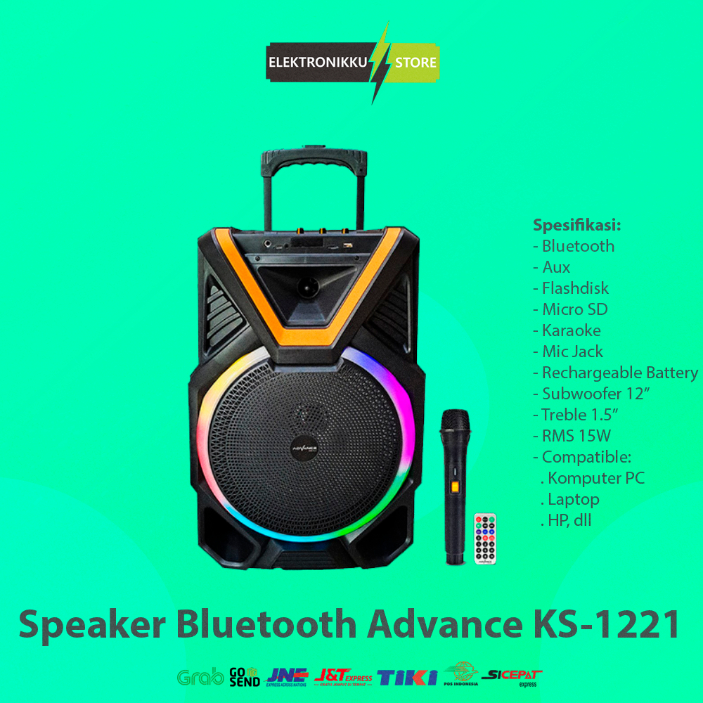 Jual Speaker Advance KS-1221 Bluetooth Aktif Komputer PC Laptop HP Karaoke | Shopee Indonesia