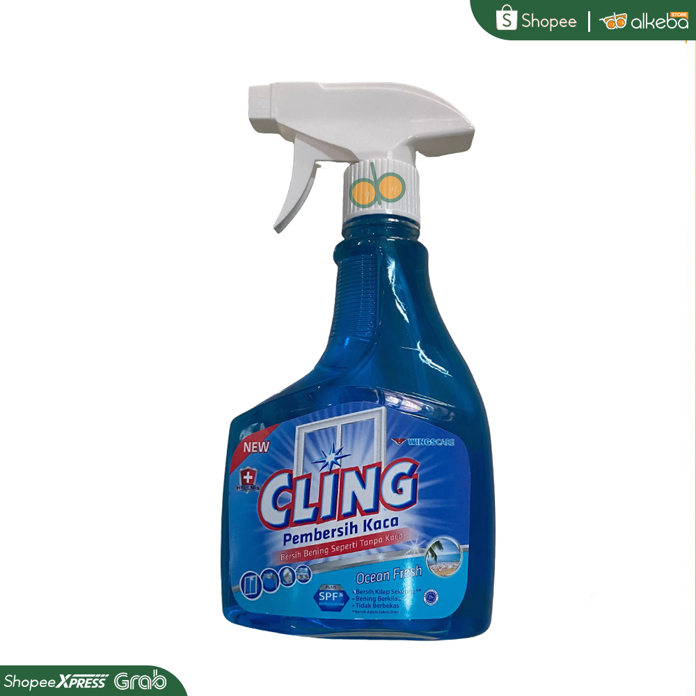 Jual Cling Pembersih Kaca Botol 440Ml Cairan Glass Cleaner 440 Ml Spray ...