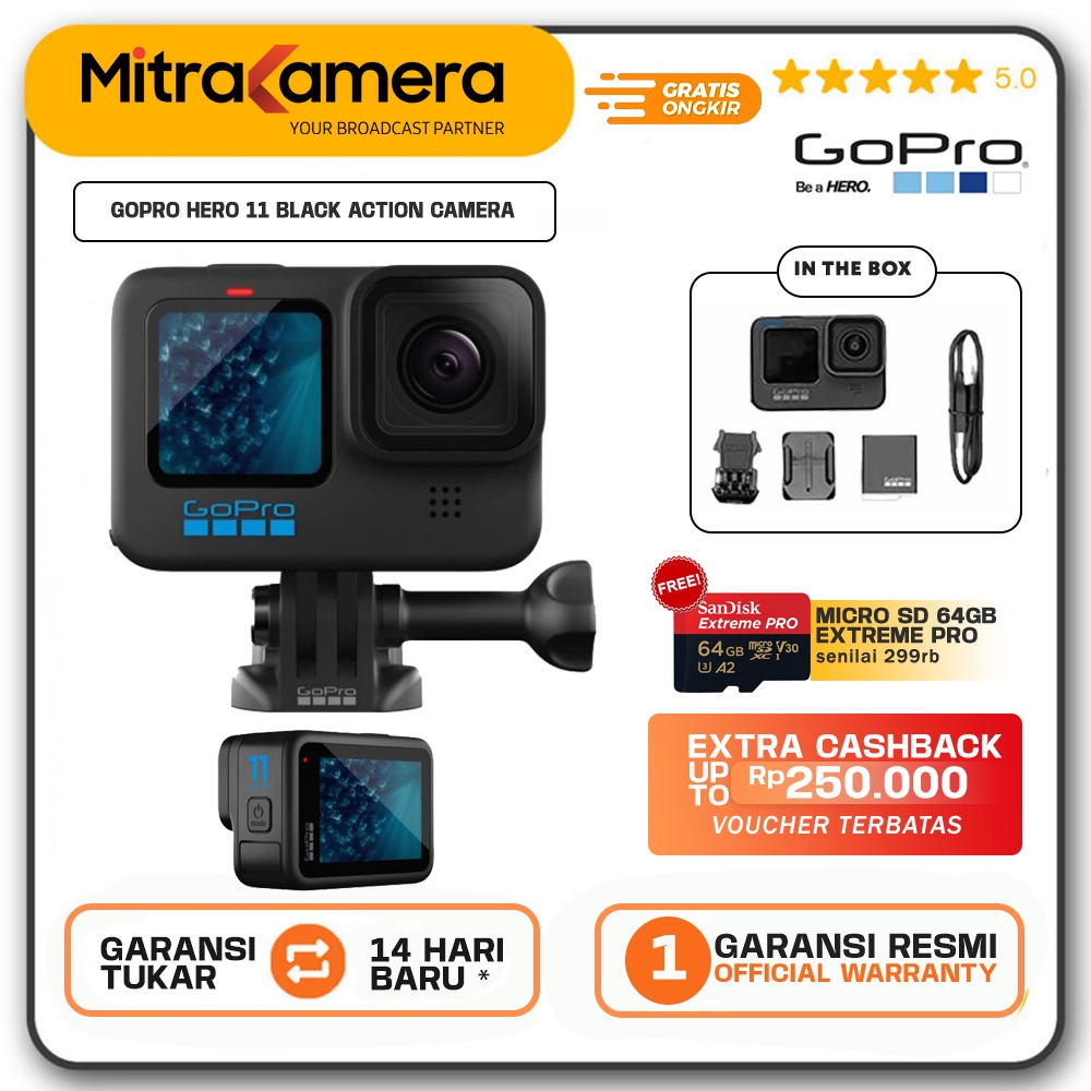 Jual GoPro HERO 11 Black Action Camera | Shopee Indonesia