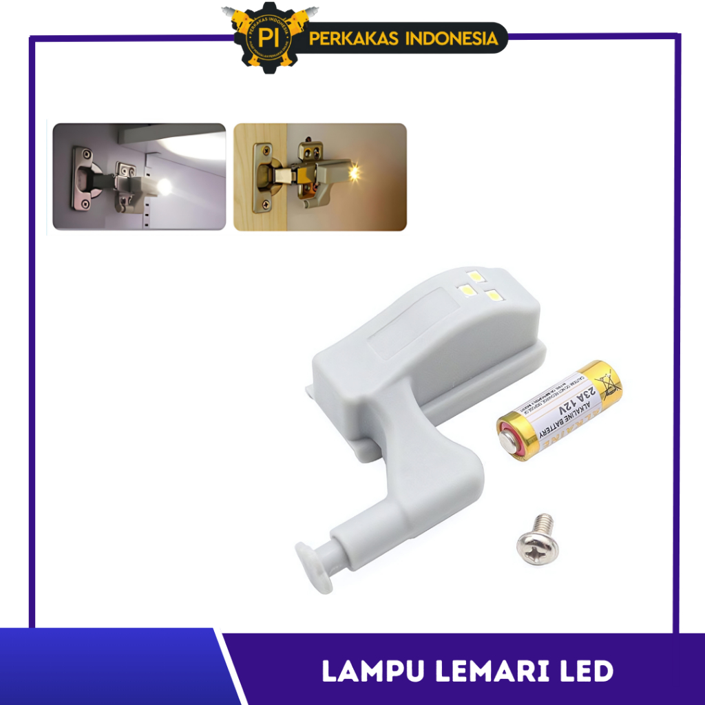 Jual Lampu Lemari LED Otomatis Automatic LED Lamp Lampu Engsel Pintu ...