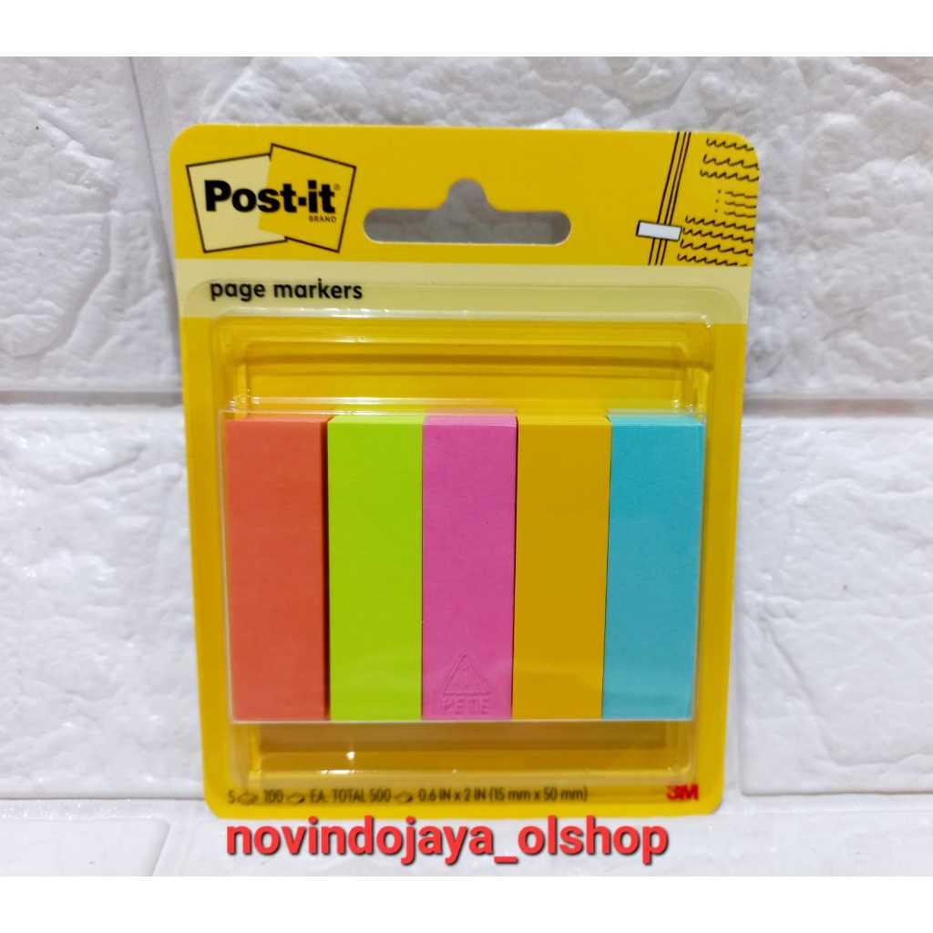 Jual KERTAS POST IT 670 PAGE MARKER 15MM X 50MM TERMURAH | Shopee Indonesia