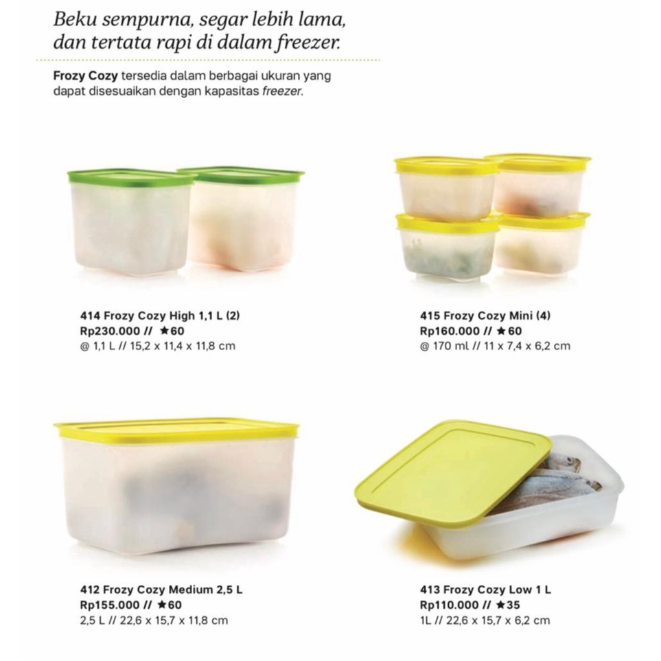 Jual Berbagai Berbagai Kotak Simpan Sayur di FREEzer Frozy Gozy Series ...