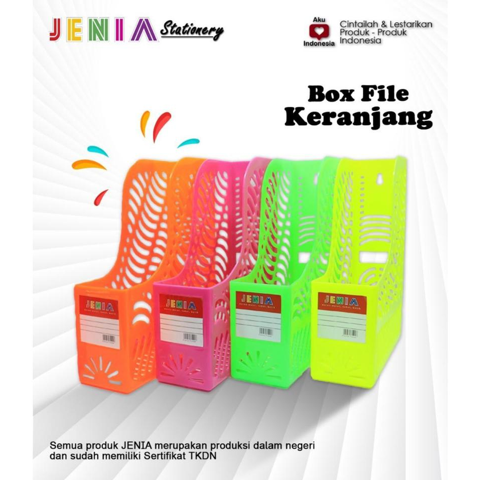 Jual (2Pcs) Box File Keranjang / Permanent (Bahan Plastik Keras ...