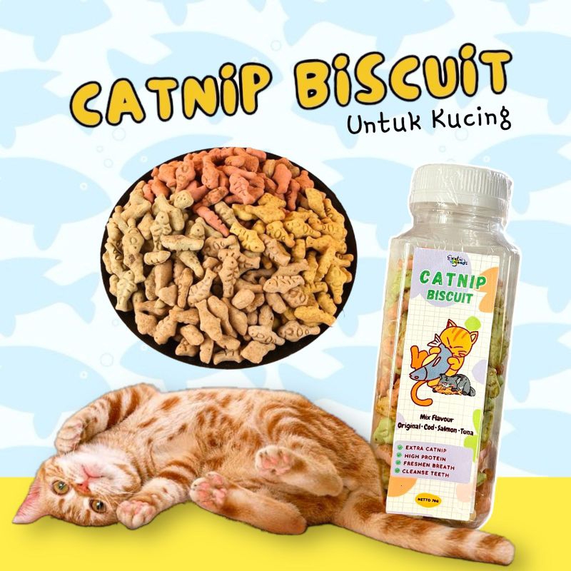 Jual CATNIP BISCUIT 70g BISKUIT CATNIP UNTUK KUCING BISKUIT KUCING SNACK KUCING CEMILAN KUCING ...