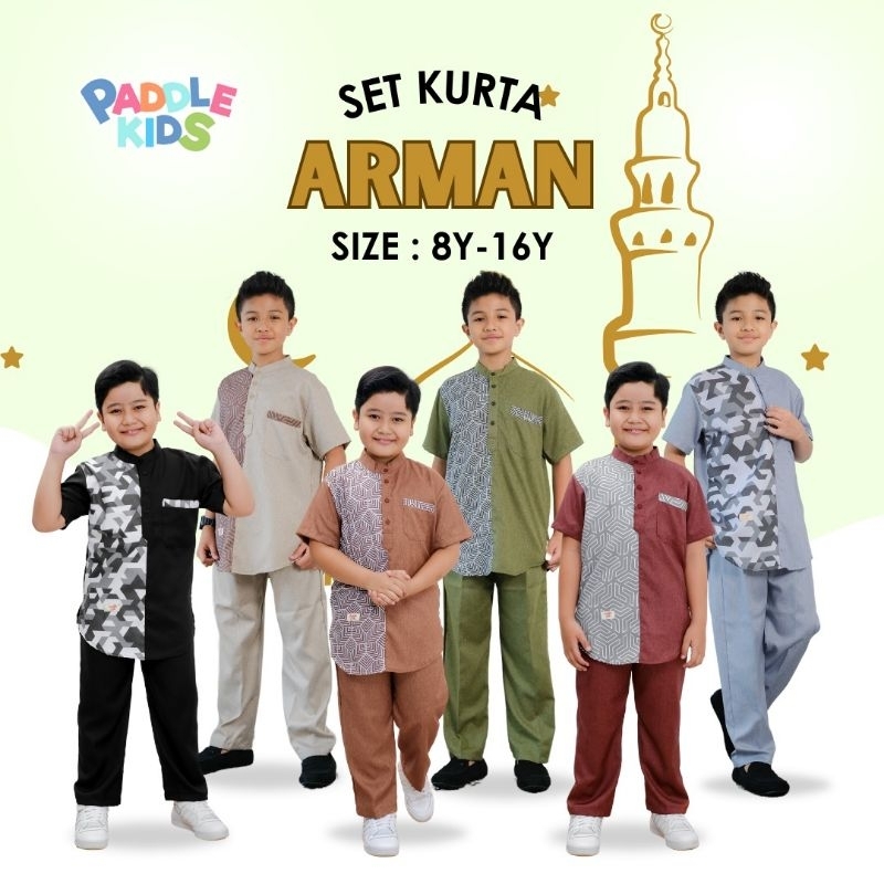 Jual MADINA IBRAHIM - ORI PADDLEKIDS Baju Setelan Koko anak laki laki ...