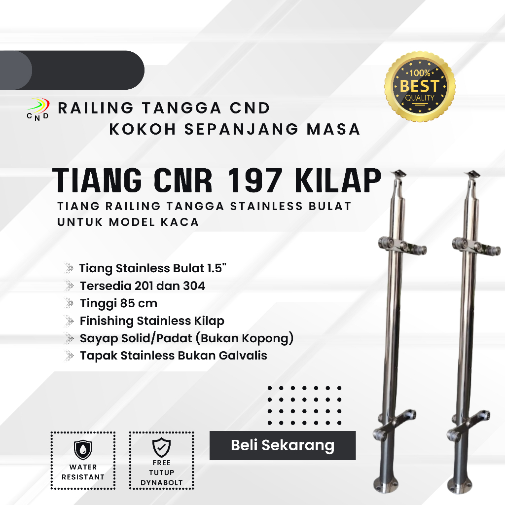 Jual Tiang Railing Tangga Stainless murah/ harga tiang railing tangga ...