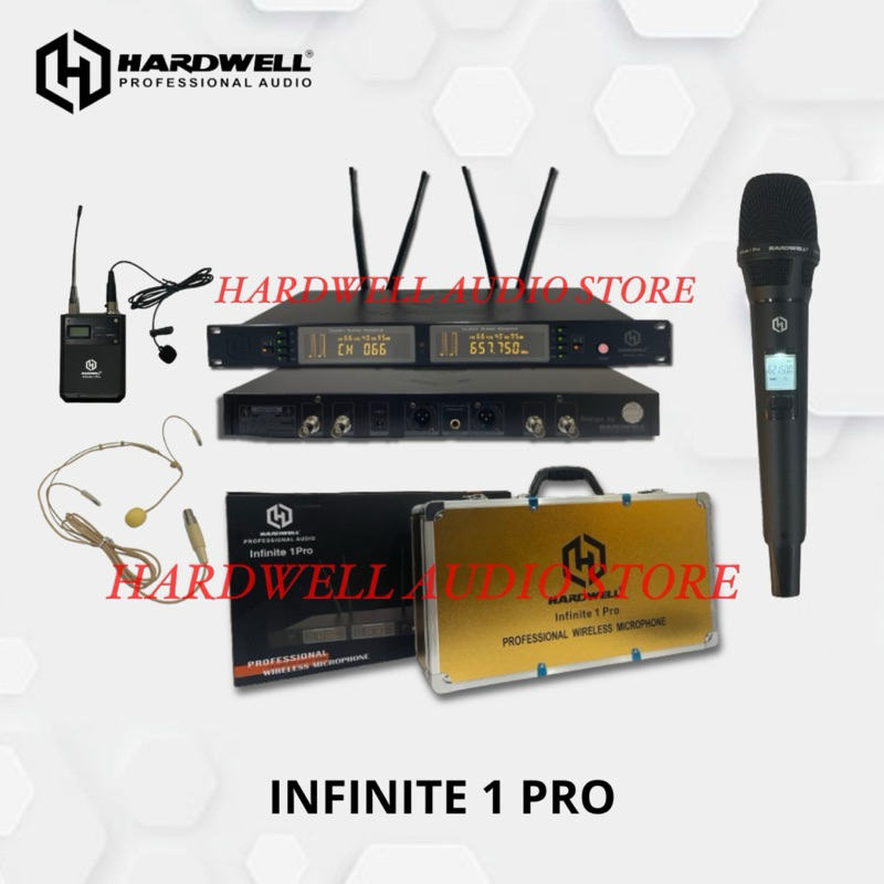Jual Mic Wireless Hardwell Infinite 1 Pro Kombinasi Handheld Clip On ...