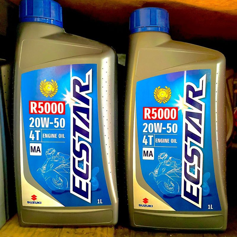 Jual OLI MESIN OIL SUZUKI SGO ECSTAR R5000 20W-50 4T 1L | Shopee Indonesia