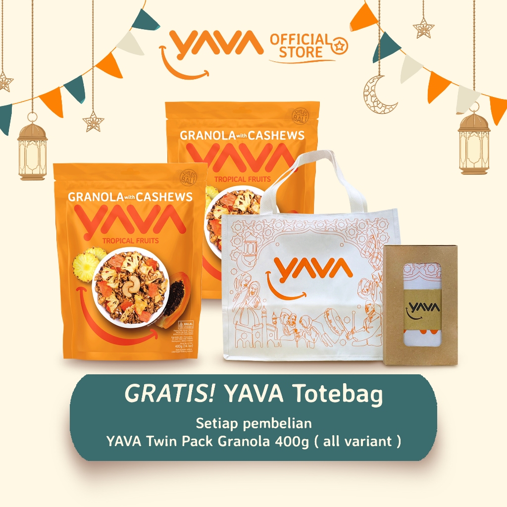 Jual YAVA Twin Pack Granola Tropical Fruits (2 x 400g) | Shopee Indonesia