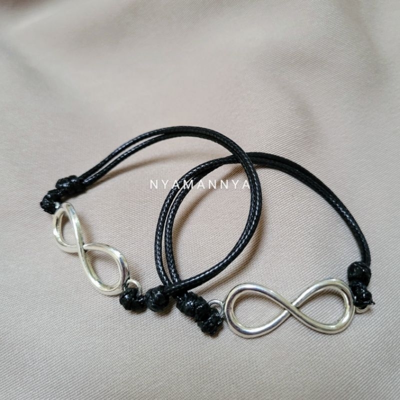 Jual Gelang Infinity Couple Tali Serut 2 Pcs Nyamannya | Shopee Indonesia