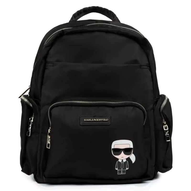 Jual BACKPACK RANSEL KARL NYLON PREMIUM - UNISEX TAS KEREN HITAM ...