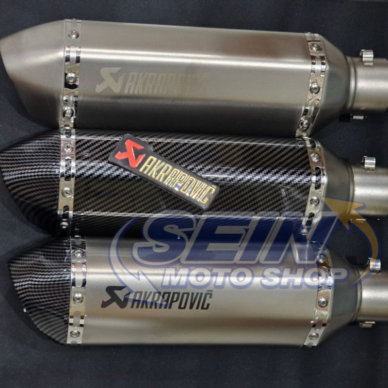 Jual Knalpot Akrapovic Hexagon SS SLencer Only Titanium Carbon 37 51mm ...