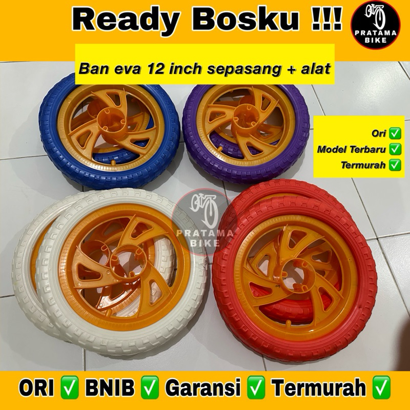 Jual Rim Velg PVC Roda Ban Mati Busa Eva Sepeda Anak Mini CTB BMX 12 ...