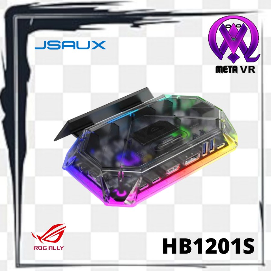 Jual JSAUX RGB Docking Station 12 in 1 HB1201S for ROG Ally | Shopee ...