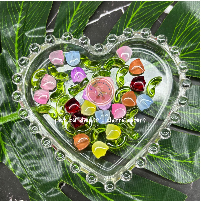 Jual Manik / Mote Bunga Tulip Kaca (satu set) | Shopee Indonesia