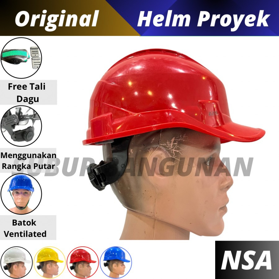 Jual Helm Safety NSA Ventetilasi/ Helm Safety Proyek NSA Ventilated ...