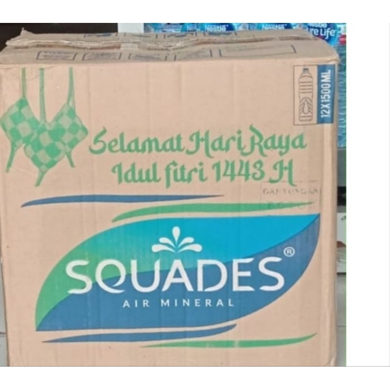 Jual Squades air mineral 1500 ml 1 dus isi 12 botol | Shopee Indonesia