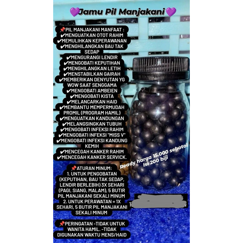 Jual Jamu Pil Manjakani/Majakani isi -+200biji | Shopee Indonesia