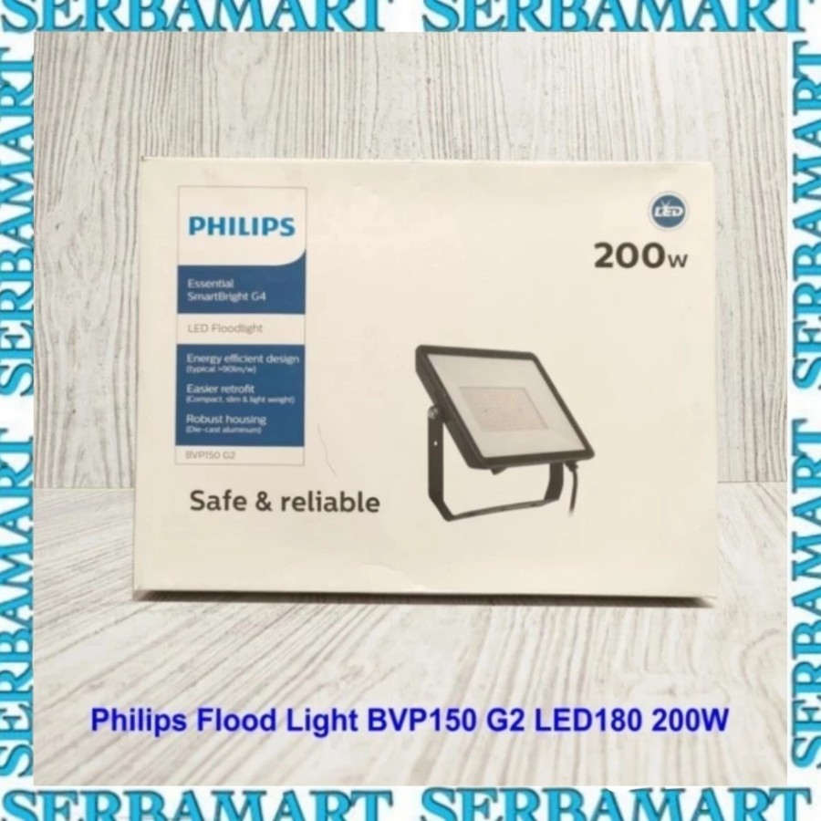 Jual PHILIPS LED FLOOD LIGHT BVP150 LED180 PSU 200W SWB G2 PHILIPS BVP 150 200 WATT | Shopee ...
