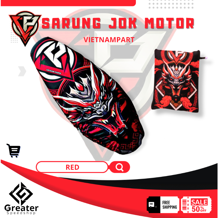 Jual SARUNG JOK MOTOR VIETNAM PART WATERPROFT ANTI CAKAR DAN AIR SARUNG ...