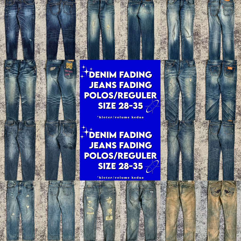 Jual denim fading, jeans fading, denim fades, jeans fades, denim ...