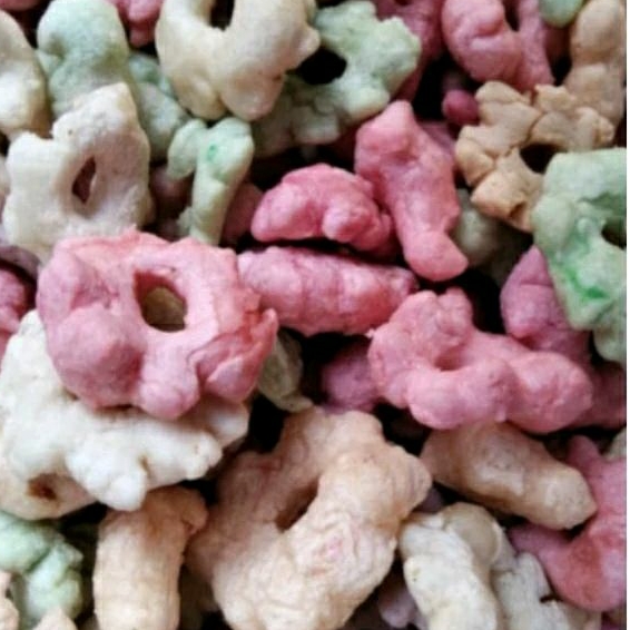 Jual Snack Cemilan Jadul Chips Ribut/Cincin Warna/Snack Ribut Jadul ...