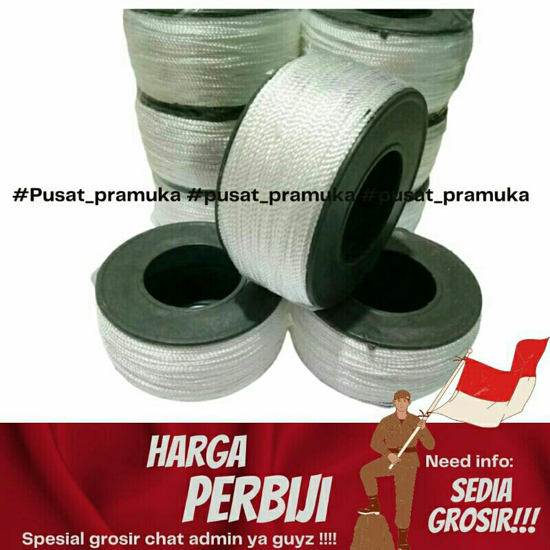 Jual Benang bangunan nilon serbaguna putih 1 roll | Shopee Indonesia