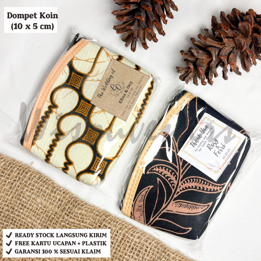 Jual Souvenir Pernikahan Dompet Koin Batik Khas Jogja Ukuran 10 x 5 cm souvenir dompet batik ...