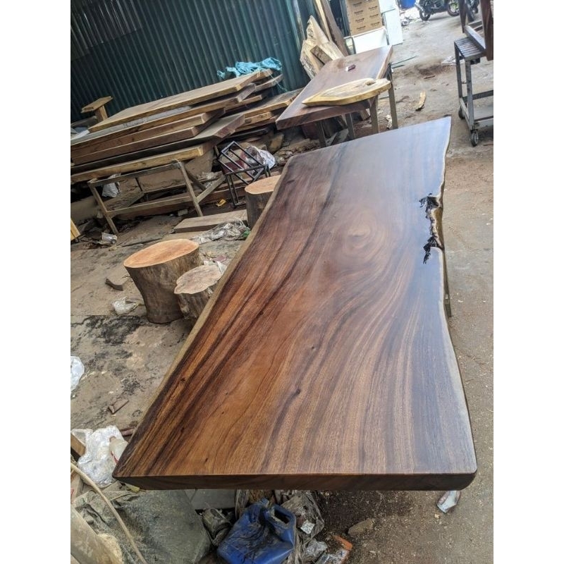 Jual MEJA PAPAN KAYU TREMBESI SOLID UTUH TANPA SAMBUNGAN DAUN MEJA SAJA ...