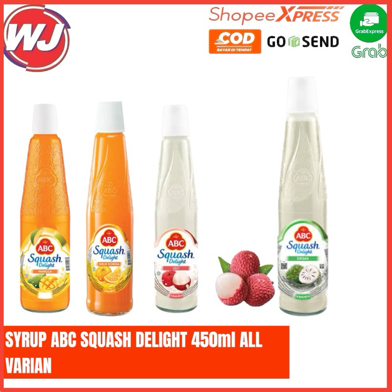 Jual SYRUP ABC SQUASH DELIGHT 450ml ALL VARIAN | Shopee Indonesia
