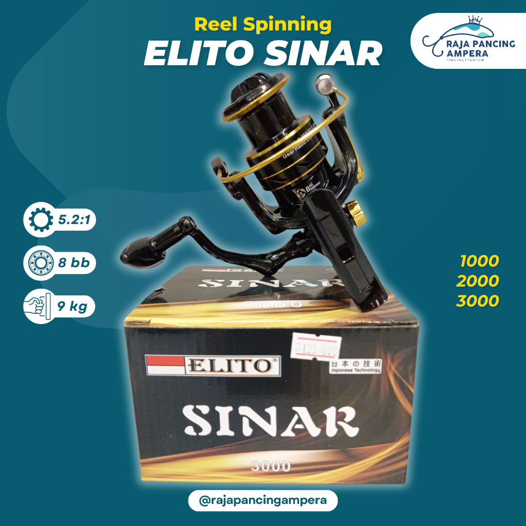 Jual Reel Spinning Elito Sinar | Kerekan Pancing Murah | Shopee Indonesia