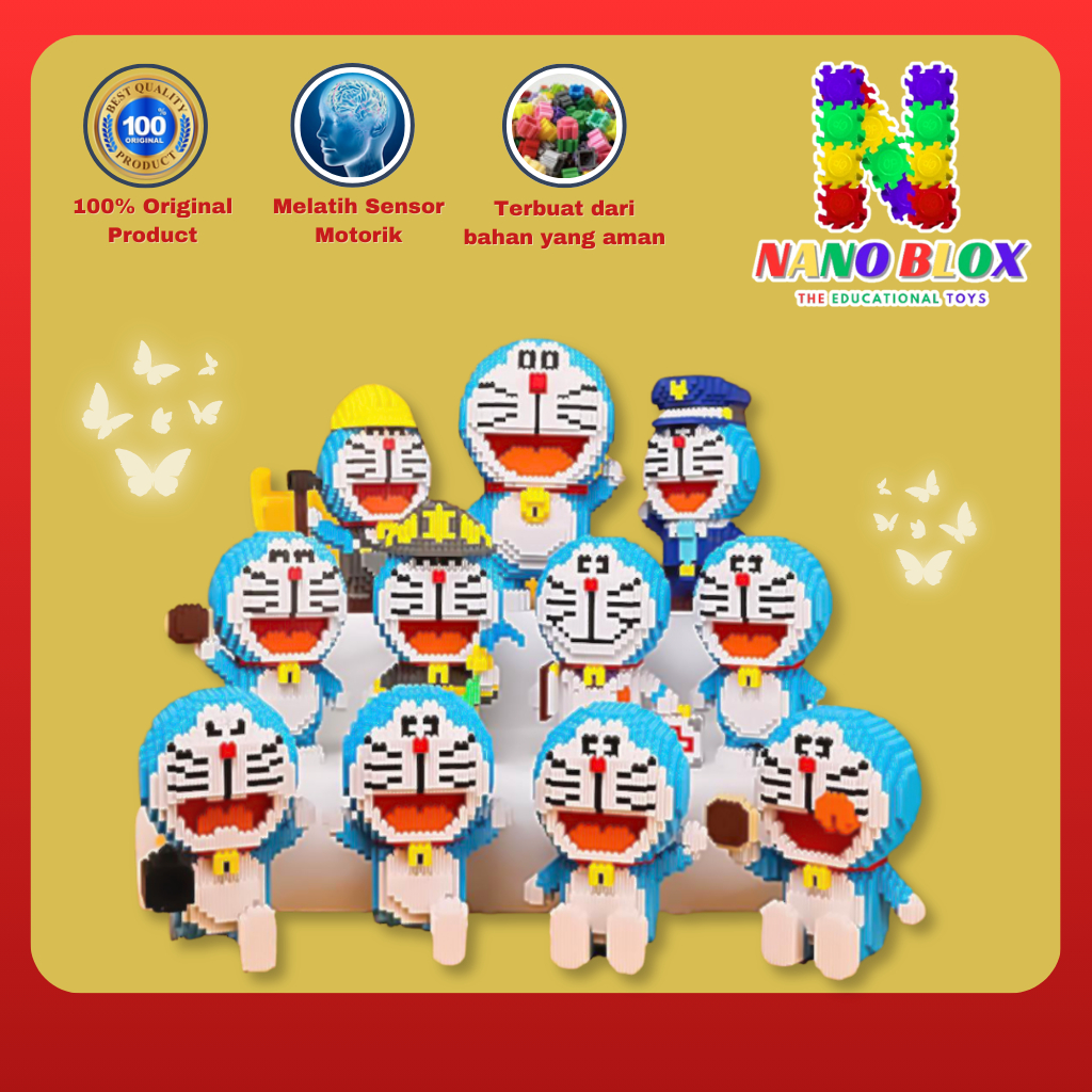 Jual Mainan Nano Block Doraemon Big - Bricks Education Nano Block ...