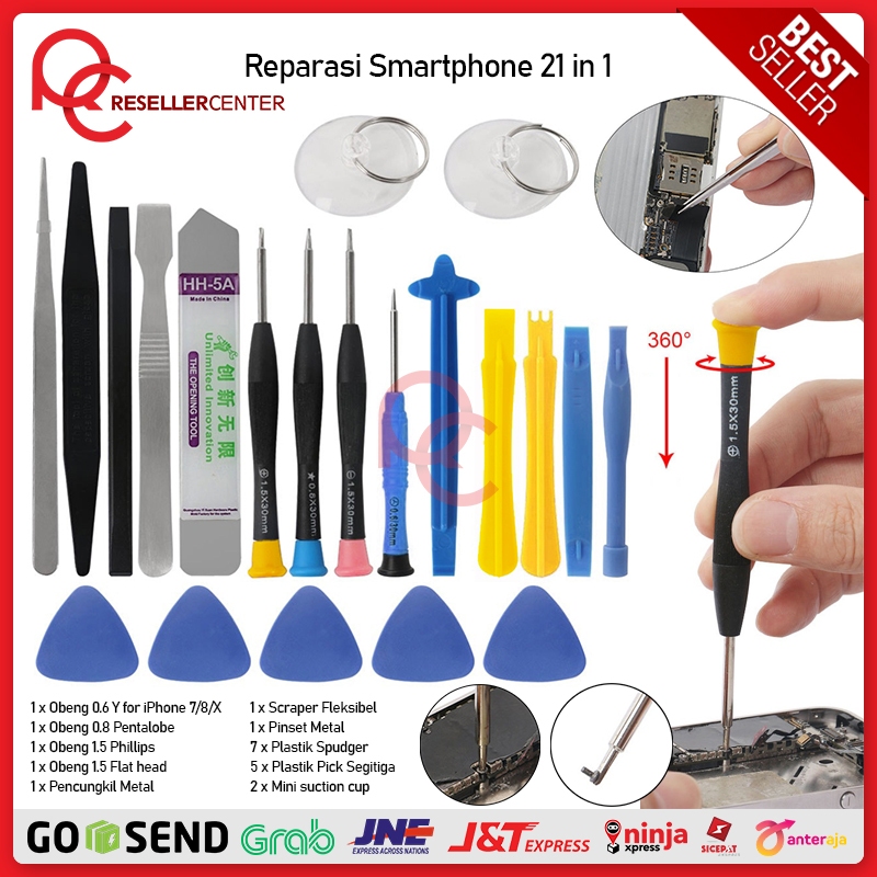 Jual [REPAIR SET 21IN1] Peralatan Reparasi Smartphone 21 in 1 Repair ...