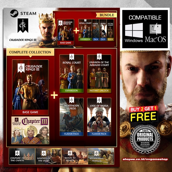 Jual Crusader Kings 3 Complete Collection WIN MAC Os PC Original | Shopee Indonesia