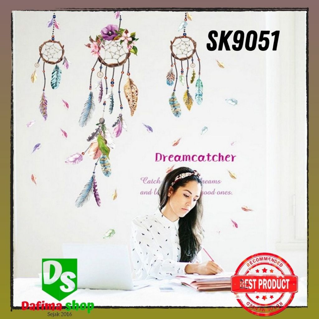 Jual Wall Sticker Dinding Uk.60x90 Gantungan Bulu Ayam SK9051 | Shopee ...