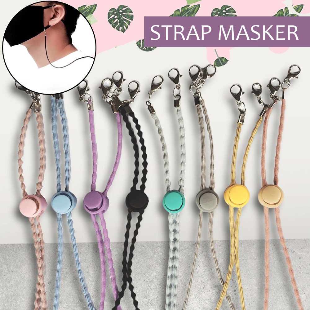 Jual Strap Masker Hijab 2in1 Elastis Stretchy Tali Kalung Masker ...