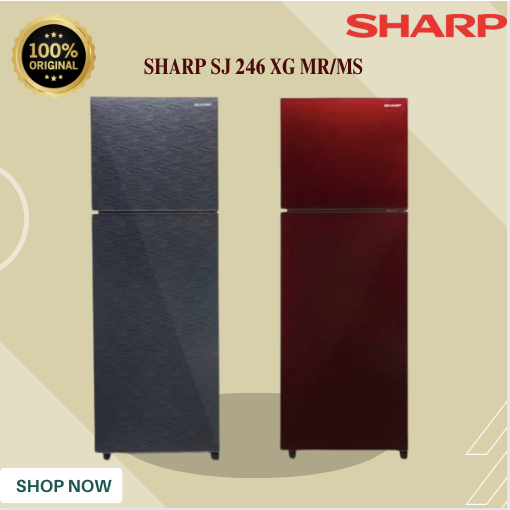 Jual KULKAS SHARP 2 PINTU 205Liter SJ 246 XGMR/MS/SJ-246-XG MR/MS/SJ246XG MR/MS/ORIGINAL ...