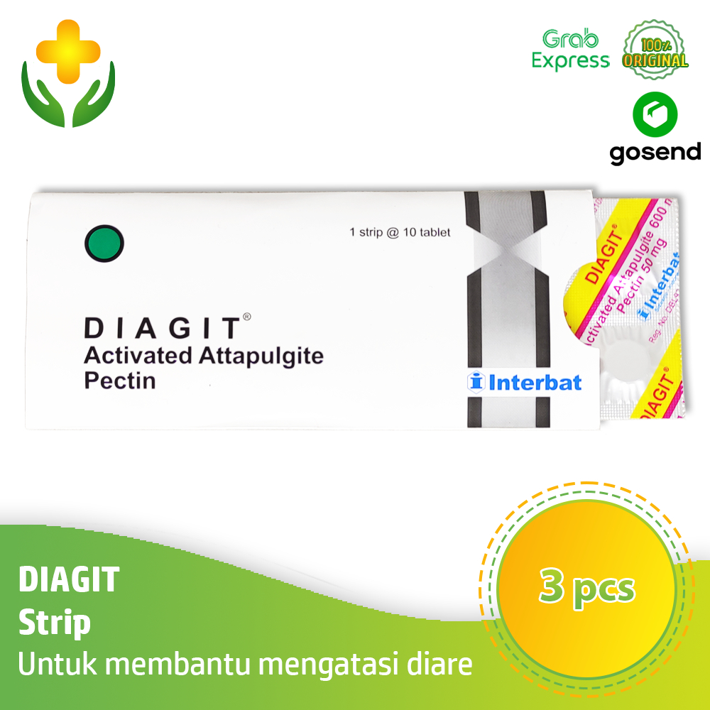 Jual Diagit Strip 10 Tablet Obat Diare Mencret | Shopee Indonesia