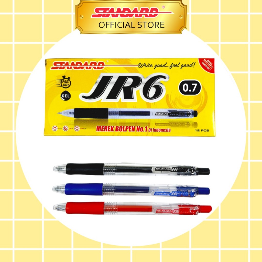 Jual Standard Pen - JR6 0.7 ( Pulpen, Pena, Ballpoint ) | Shopee Indonesia