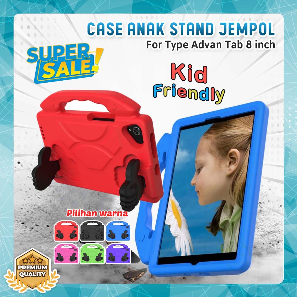 Jual Case Anak Advan X Tab Belajar Elite Gallilea A8 8 inch Softcase ...